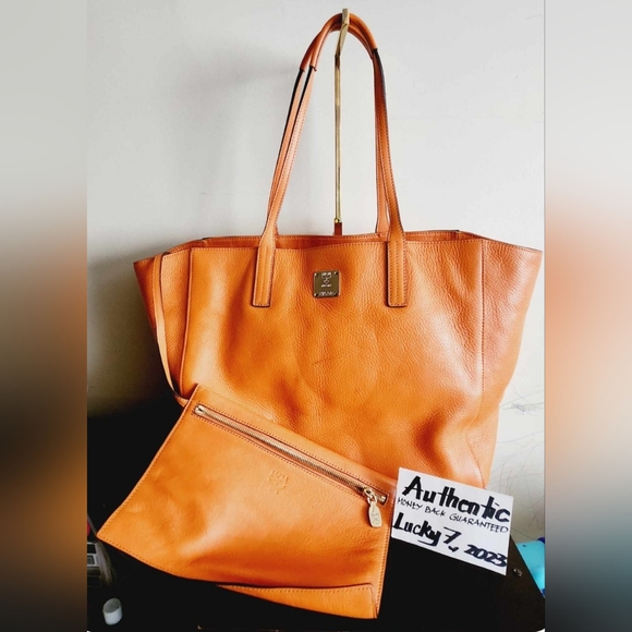 MCM | Bags | Original Mcm Tote With Pouch | Poshmark